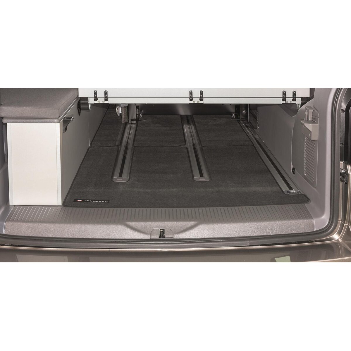 Veloursteppich Heckladeraum, VW T6.1 California Beach 2er Bank, "Tita